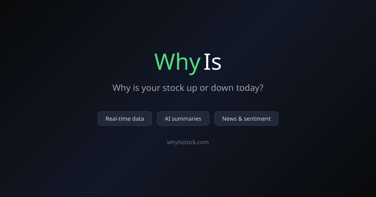 Why Is Your Stock Up or Down Today? | WhyIs